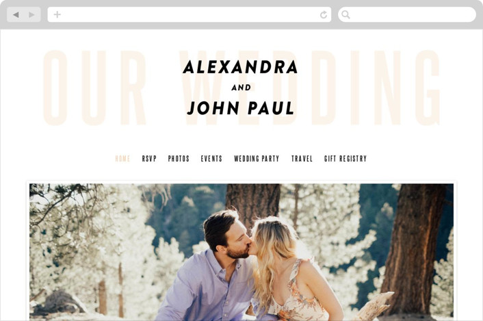 With Great Joy Wedding Websites by Up Up Creative | Minted