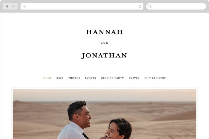 Lean into Love Wedding Website by Mindy Park Ryder | Minted