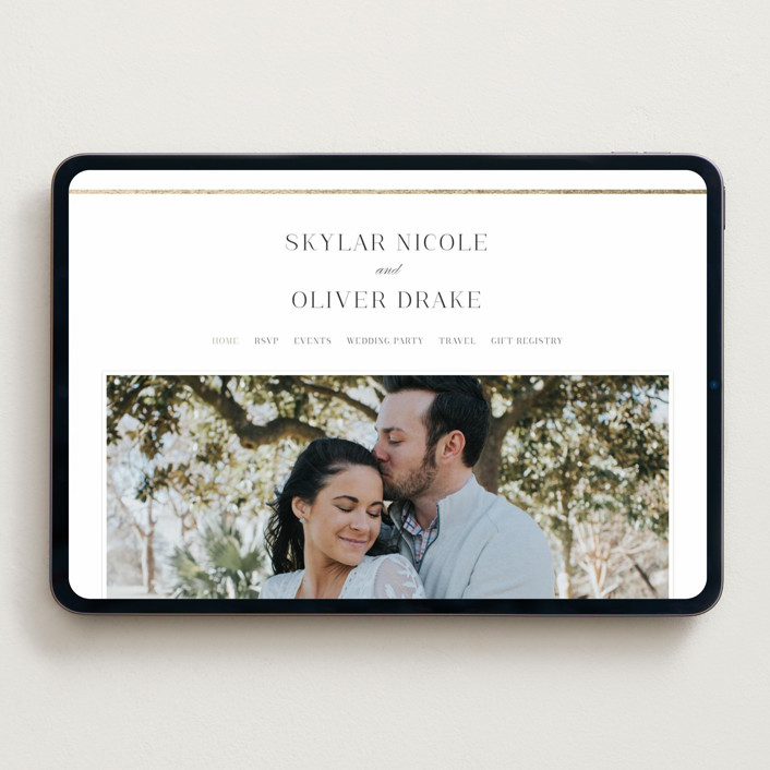 Bianca Wedding Website by Jessica Williams | Minted
