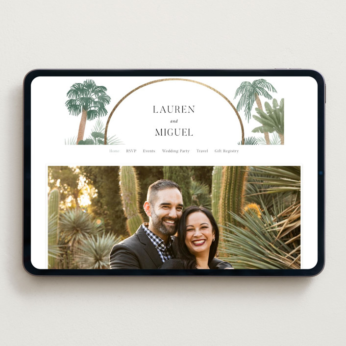 The Greenhouse Wedding Website by Elly | Minted