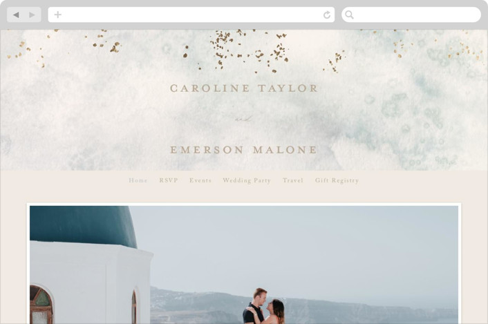 Sea foam Wedding Website by Creo Study | Minted