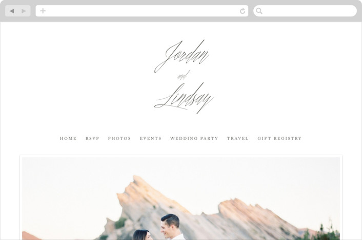 Stacked date Wedding Website by Amy Kross | Minted
