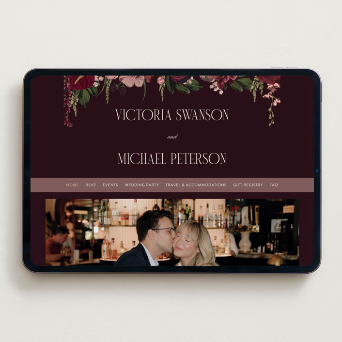 Romantics Wedding Website by Susan Moyal | Minted