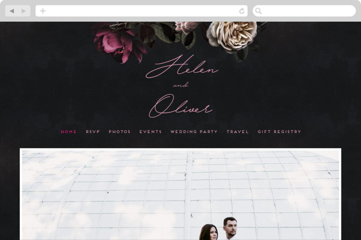 Crazy in Love Wedding Website by Design Lotus | Minted