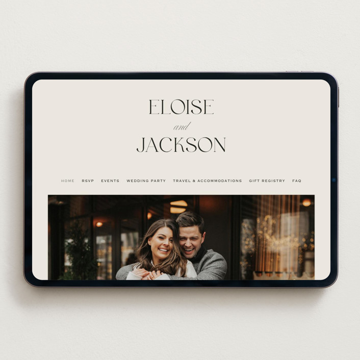 Galleria Wedding Website by Laura Hankins | Minted