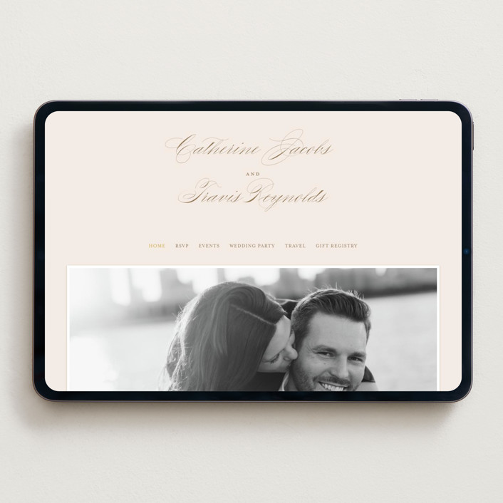 Classically Elegant Wedding Website by Brandy Folse | Minted
