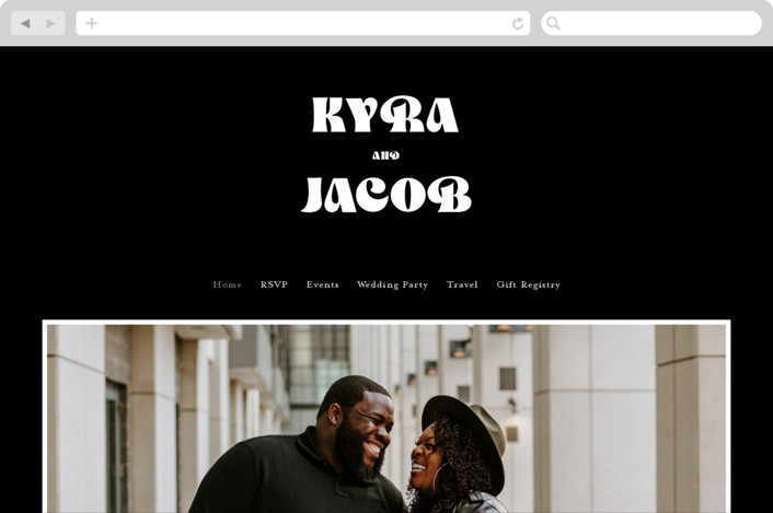 boba Wedding Website by Up Up Creative | Minted