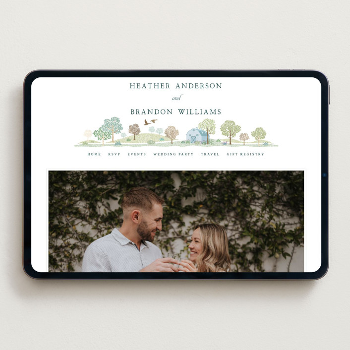 Countryside Wedding Website by Paper Sun Studio | Minted