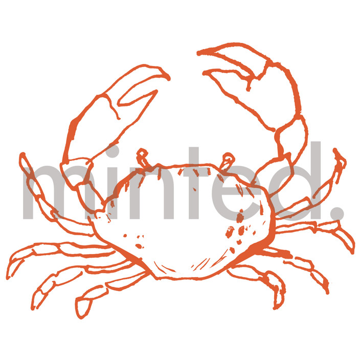Crab Design Element by Cass Loh | Minted