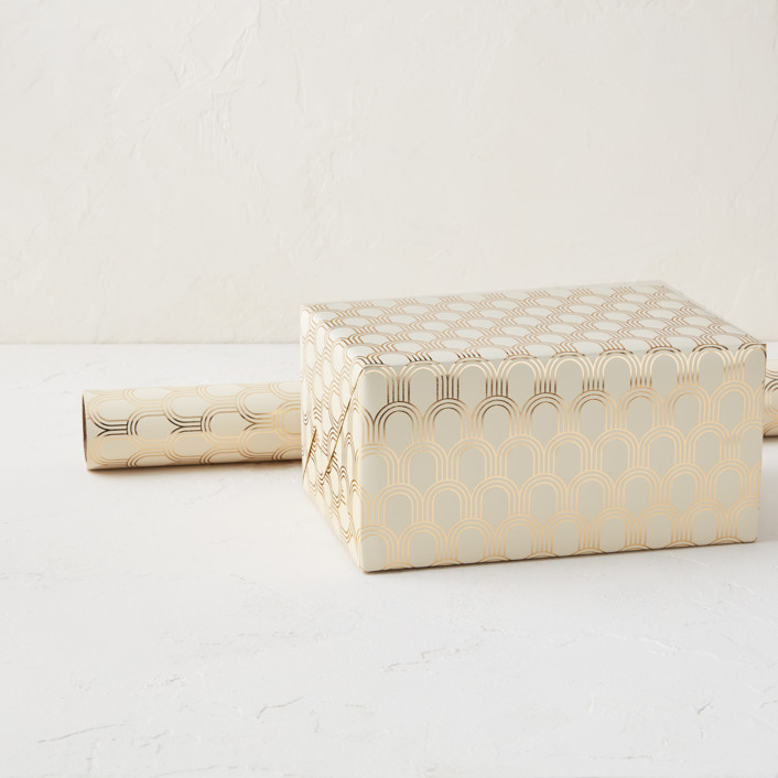 Foil Arches Wrapping Paper by Owl and Toad | Minted