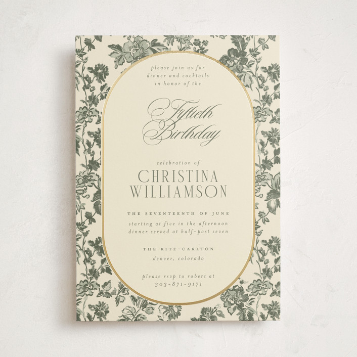 Formally Foil-pressed Party Invitation by Jenna Holcomb | Minted
