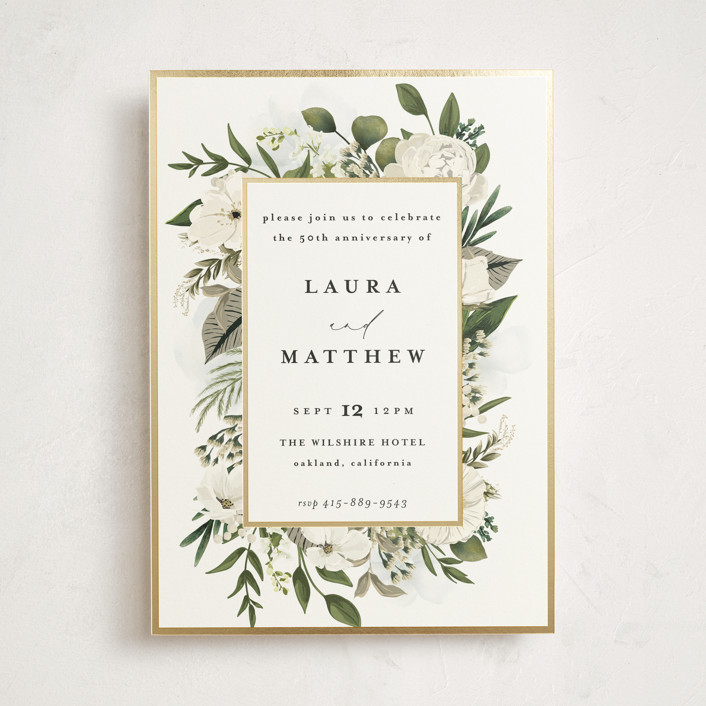 Classic Love Foil-pressed Party Invitation by Susan Moyal | Minted