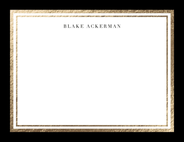 Gold Notes Foil-Pressed Stationery by Carrie ONeal | Minted