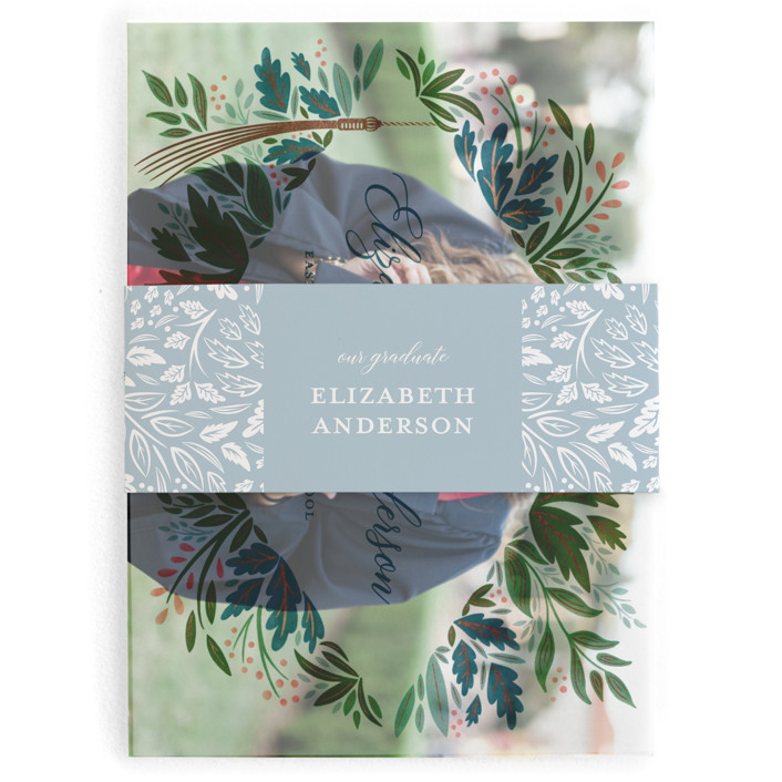 Flourish Graduation Belly Bands by Paper Sun Studio | Minted