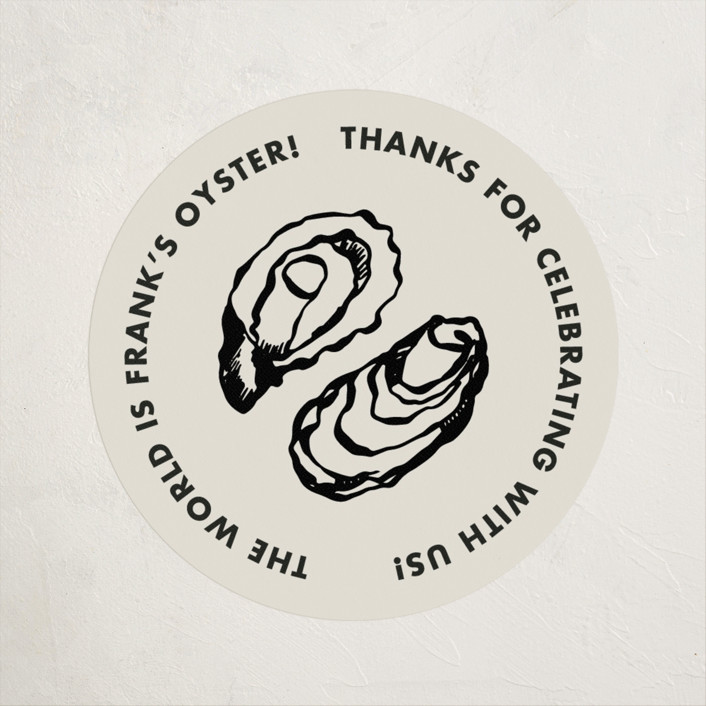 Oyster Graduation Stickers by Megan Davis | Minted