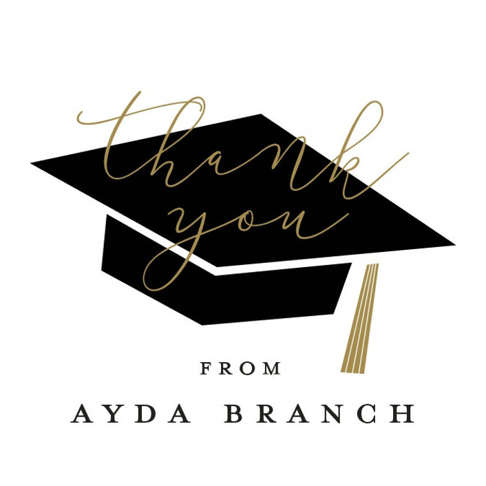 Caps Off Graduation Favor Tags by Stacey Meacham | Minted