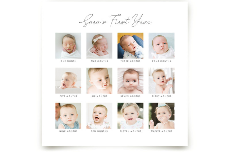 Baby's First Year: Framed Photo Framed Photos by Erin Deegan | Minted