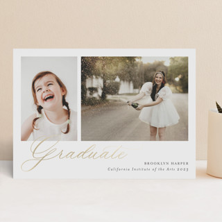 Memory Lane Foil-Pressed Graduation Announcements... | Minted
