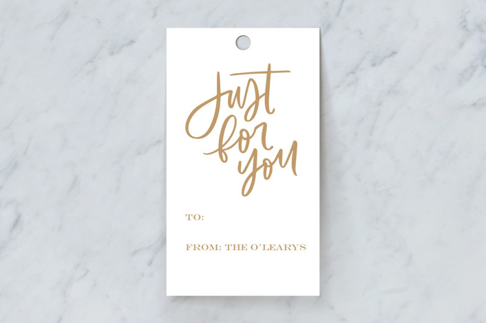 Just For You Brush Gift Tags by Kristen Smith | Minted