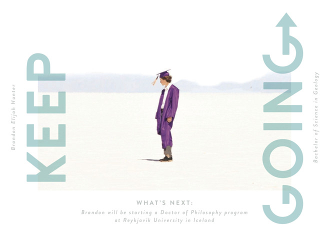 Keep Going Grad Grand Graduation Cards by Jackie Crawford | Minted