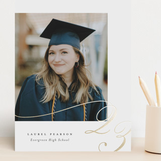 Elegant Year Foil-Pressed Graduation Announcements... | Minted