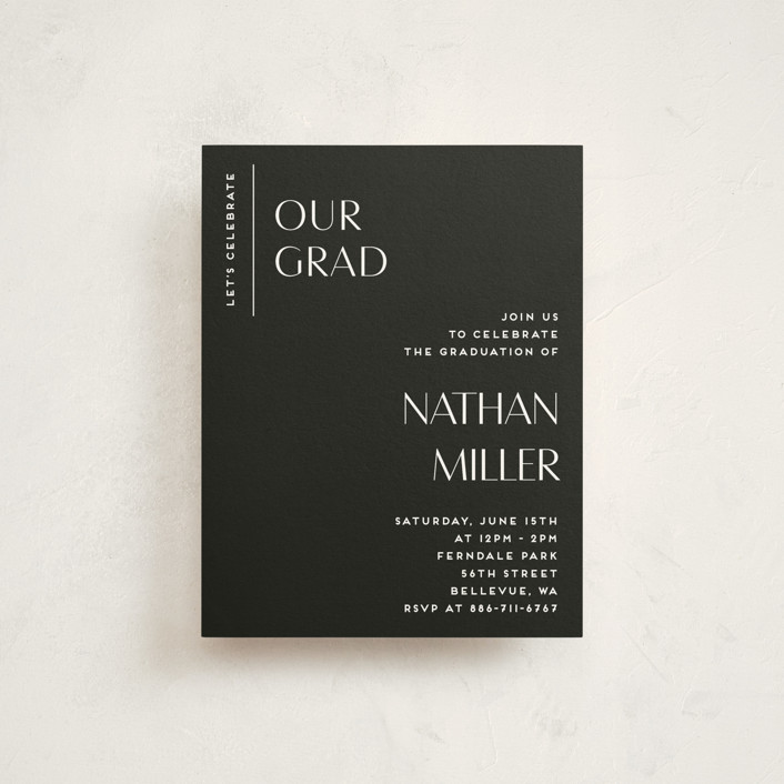 Editorial Modern Graduation Insert Cards by Anupama | Minted