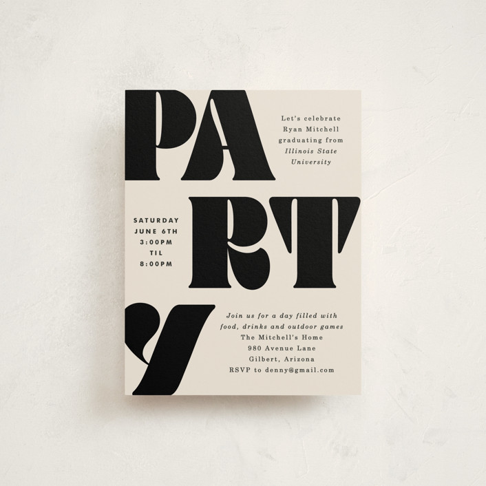 Vintage Bold Graduation Insert Cards by Baumbirdy | Minted