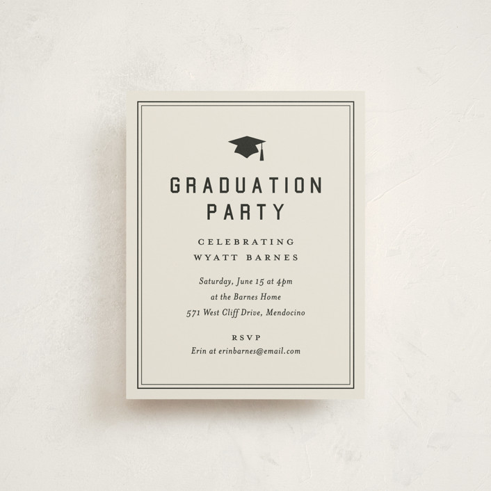 grad ribbon Graduation Insert Cards by Sarah Curry | Minted
