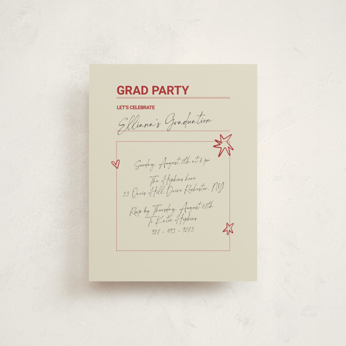 Checklist Complete Graduation Insert Cards by Zove Ahhh | Minted