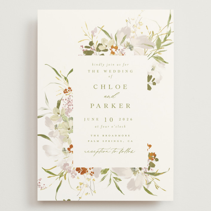 Meadow Burst Grand Wedding Invitations by Grace Kreinbrink | Minted