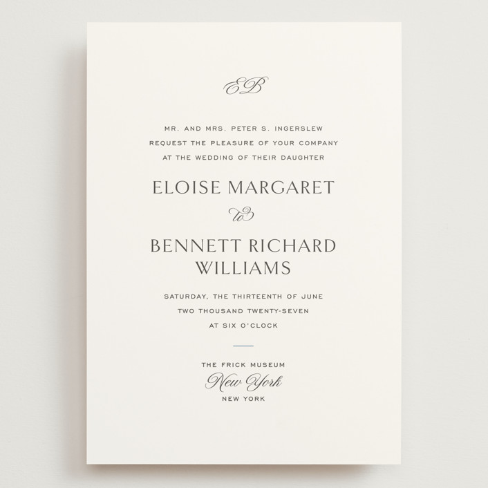 Boulevard Grand Wedding Invitations by Megan Davis | Minted