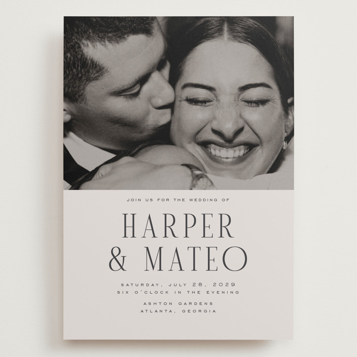 Close-up Grand Wedding Invitations by Nicole Walsh | Minted