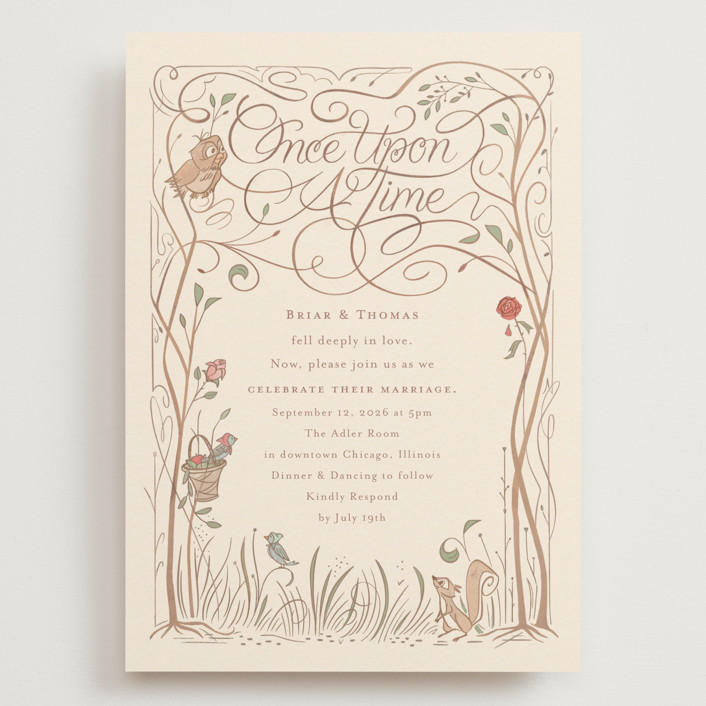 Disney Storybook Grand Wedding Invitations by Morgan Ramberg | Minted