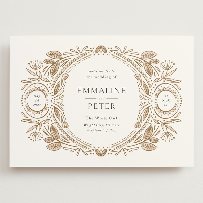charmed Grand Wedding Invitations by Jen Owens | Minted