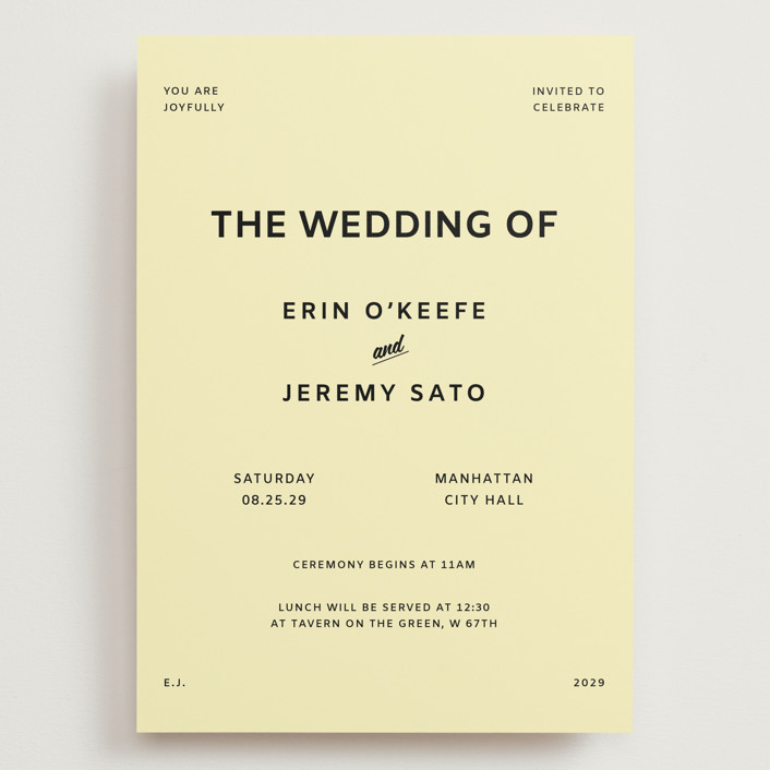 Courthouse Grand Wedding Invitations by Studio Suku | Minted