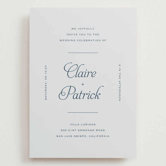Modernne Grand Wedding Invitations by Carolyn MacLaren | Minted