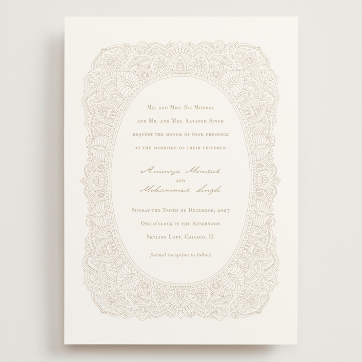 Extravagant Grand Wedding Invitations by Jessie Steury | Minted