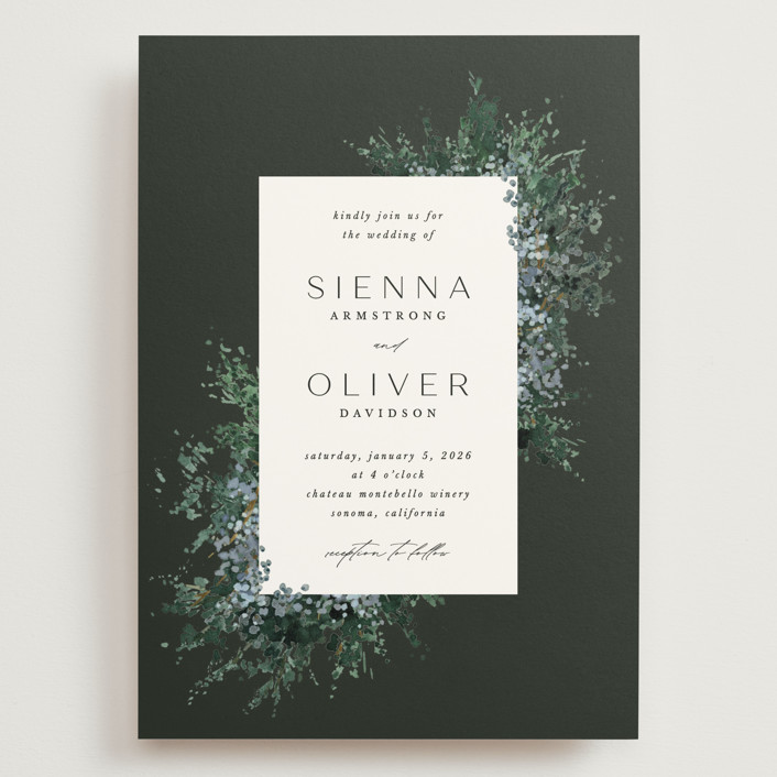 Juniper Grand Wedding Invitations by Kate Ahn | Minted