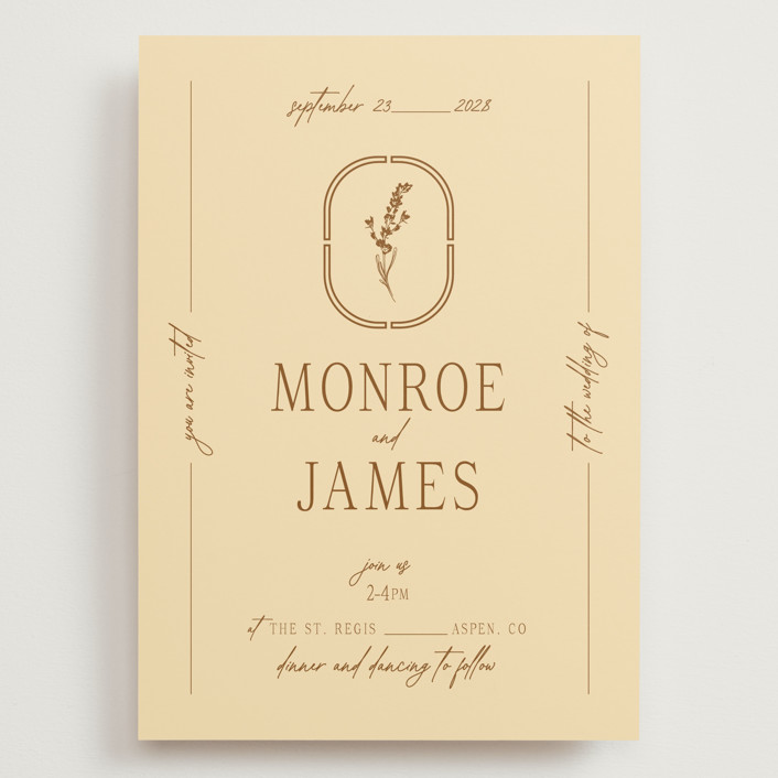 Classic and Floral Grand Wedding Invitations by Jen Ramsey | Minted