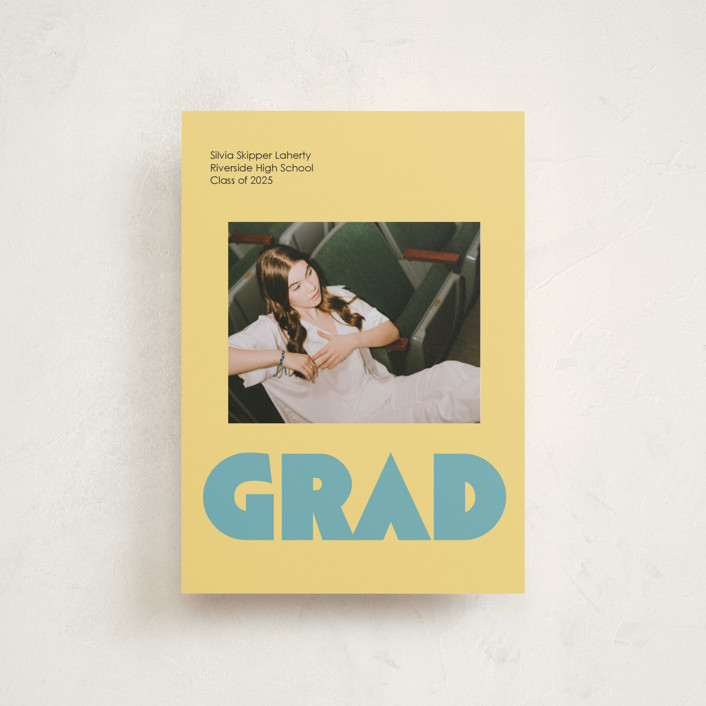 Bold Baddie Petite Graduation Announcements by Claire | Minted