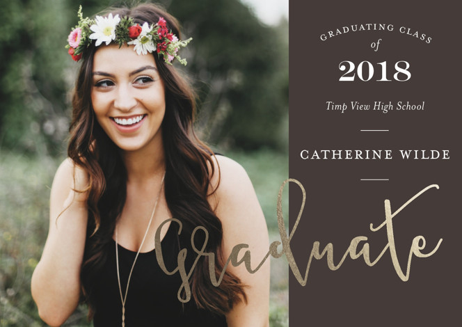 Modern Grad Script Graduation Petite Cards by Eric Clegg | Minted