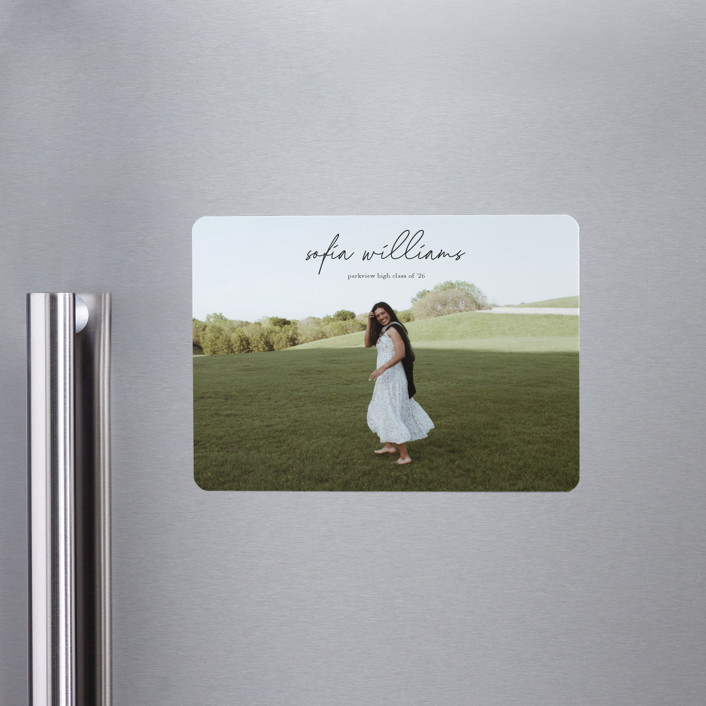 high script Graduation Announcement Magnets by Eric Ransom | Minted