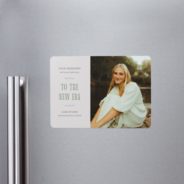 New Era Graduation Announcement Magnets by Cindy Reynolds | Minted
