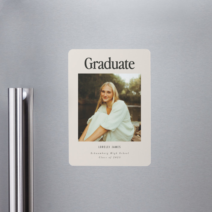 Persistence Graduation Announcement Magnets by Nazia Hyder | Minted