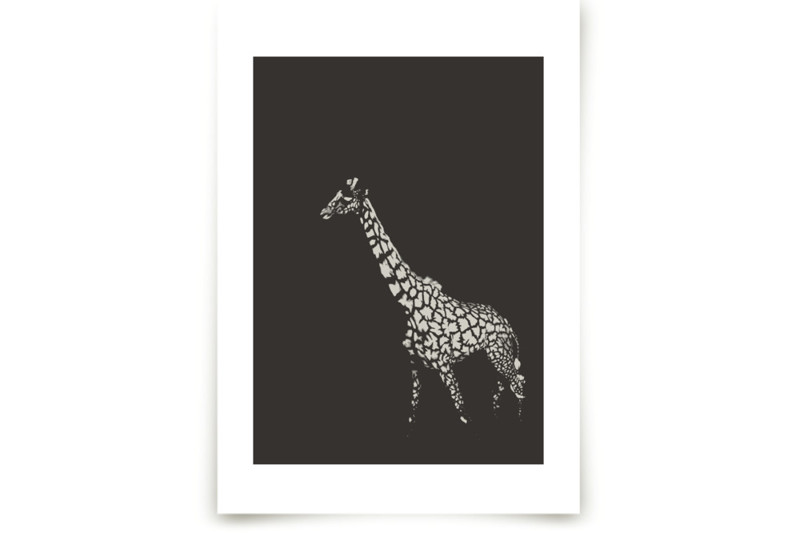 fading giraffe Fine Art Prints by Erin Niehenke | Minted