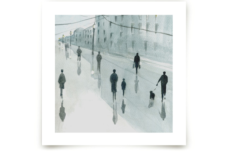 Strangers Fine Art Prints by Lulaloo | Minted