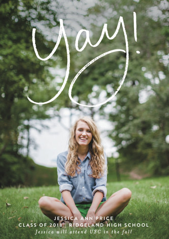 Yay for the Graduate Graduation Announcement Postcards by Amy Payne ...