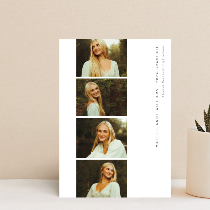 Minimal Reel Graduation Announcement Postcards by Meggy Masters | Minted