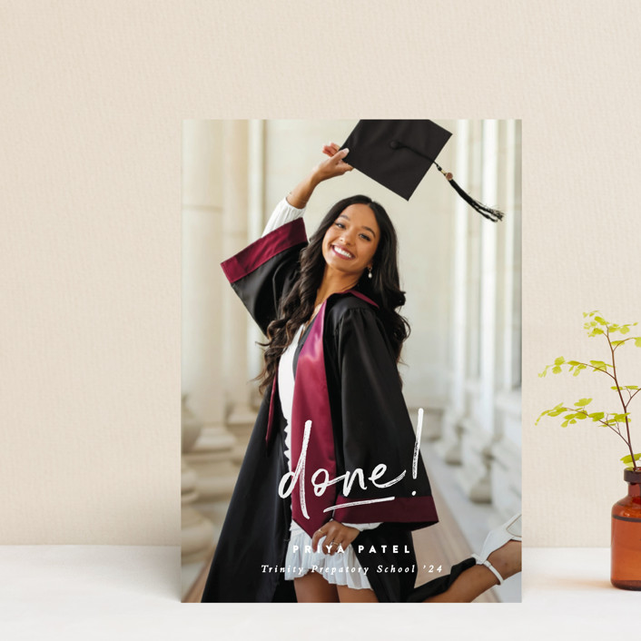 Done Graduation Announcement Postcards by Sara Hicks Malone | Minted