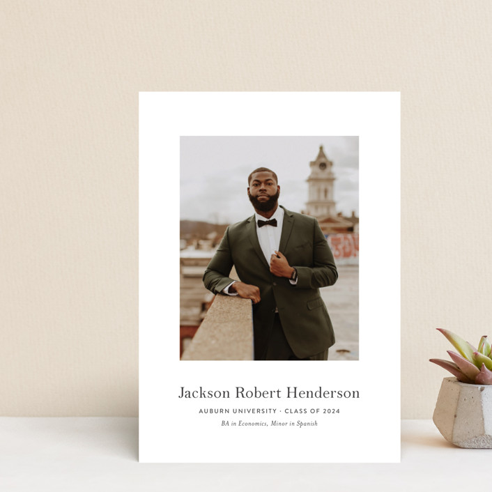 Tailored Graduation Announcement Postcards by Megan Davis | Minted